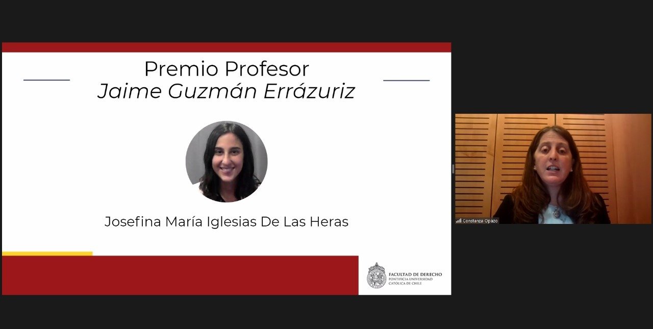 Felicitamos a la ganadora del premio Jaime Guzmán en la UC - Fundación ...